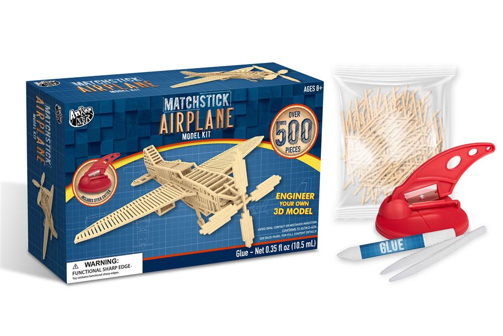 Matchstick Airplane Model Kit – Fallon Pilot Shop