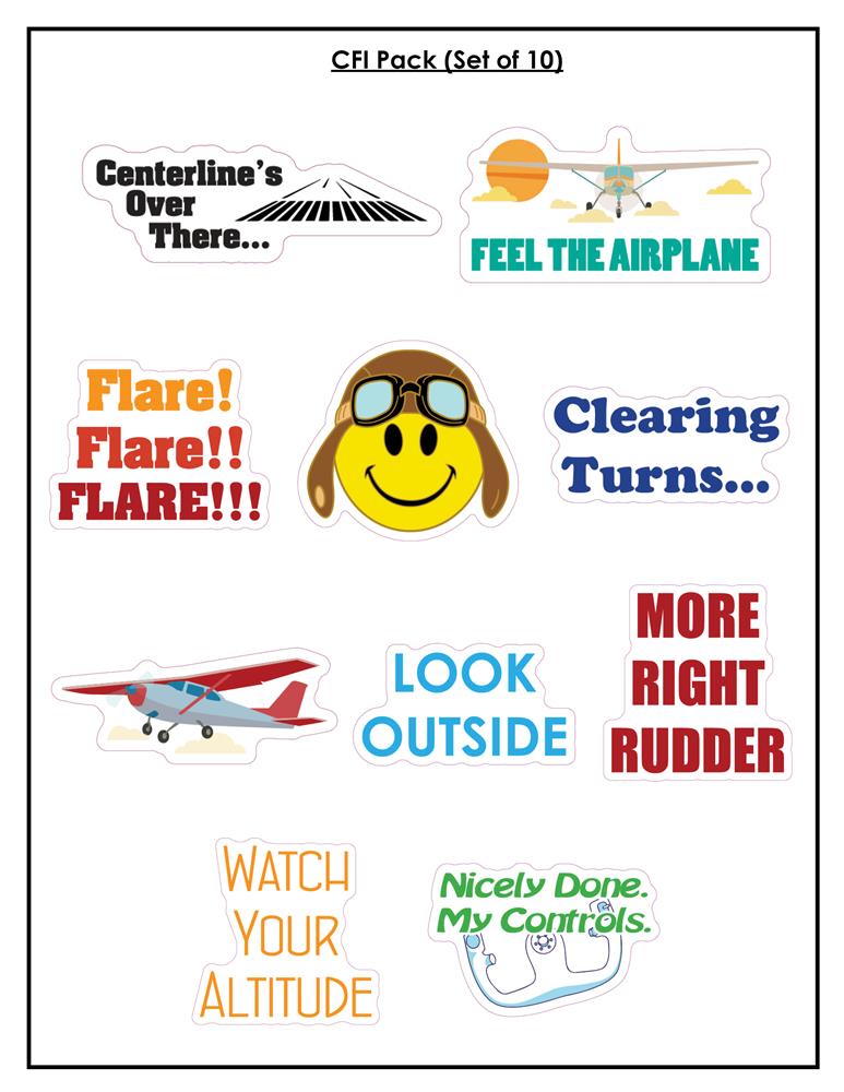 Vinyl Sticker Set - CFI Pack – Fallon Pilot Shop