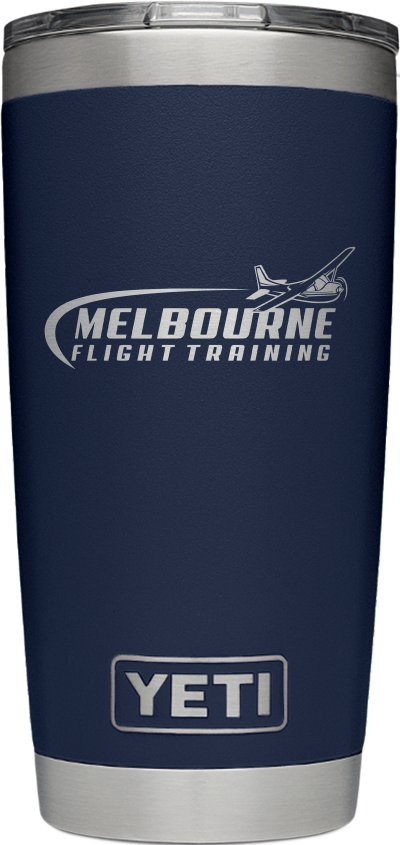YETI Rambler 20 oz - Melbourne Flight Training – Fallon Pilot Shop